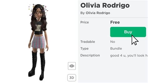 Roblox New Free Ugc Bundles 😍 Olivia Rodrigo Youtube