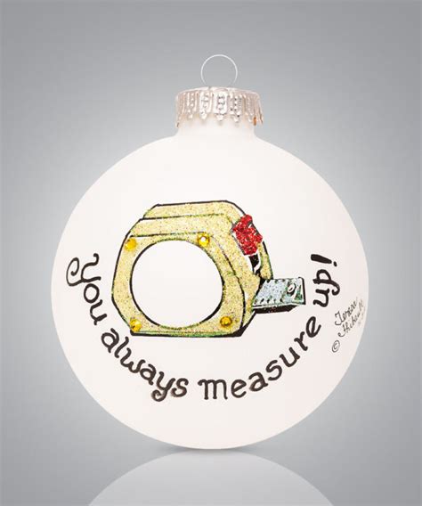 You Measure Blank American Ornaments