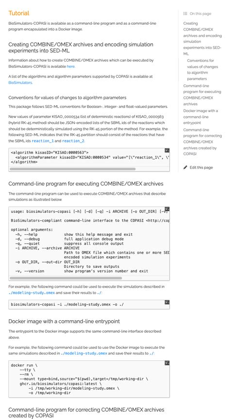 Documentation Discrepancies Between Repo And Website Issue Biosimulators Biosimulators