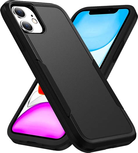 Annymall For Iphone 11 Case Shockproof With 2x Screen