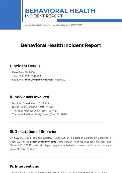Mental Health Case Study Template