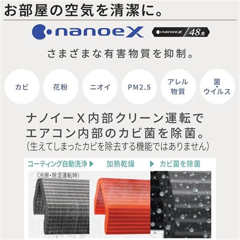 標準取付工事費込 エアコン 主に 畳 パナソニック エオリア 年 EXシリーズ ナノイーX コンパクト CS DEX W SET CS DEX W SET イー