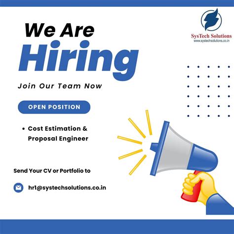 We Are Hiring … A Job Description 1 Job Profile Electrical Costing Estimation