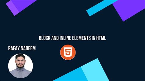 7 Block And Inline Elements In HTML Urdu Hindi YouTube