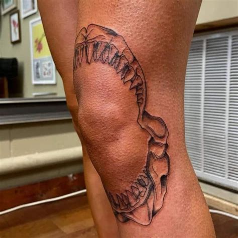Share 59 Skull Knee Tattoos In Cdgdbentre