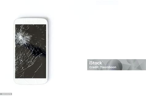 Stock Fotografie Obrazovka Mobilního Telefonu Je Rozbitá Stáhnout