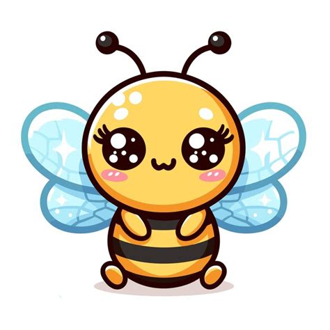 Premium Vector Cute Bee Vector On White Background