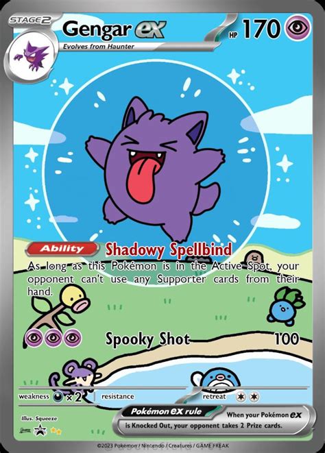 Bubble Gengar Full Art Etsy