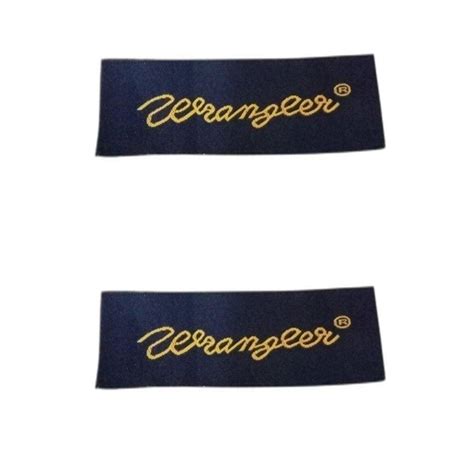 Black And Golden Polyester Rectangular Cloth Label For Garments At Rs