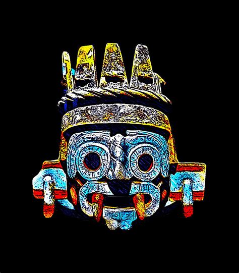 Tlaloc Aztec Rain God Digital Art By Quynh Vo