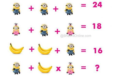 Tes Matematika Yuk Main Minion Tebak Angka Yang Hilang Pada Soal