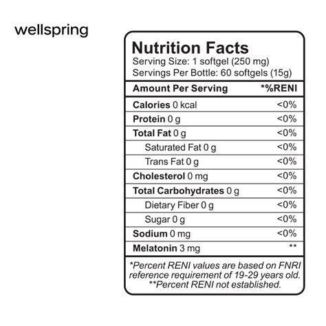Wellspring 60 120pcs 3mg Melatonin Soft Gels For Sleep Better Relieve