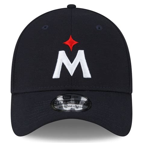 Mens Minnesota Twins New Era Navy 2023 Team Classic Road 39thirty Flex Hat