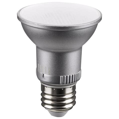 Satco S11580 55 Watt Par20 Led Medium Base Silver Finish Cct