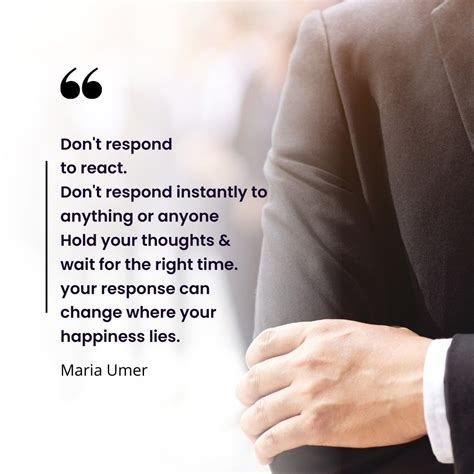 Maria Umer On Linkedin Reactions Lifecoaching Lifelessonslearned Respond Incontrol