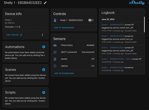 Shelly Device Renaming Help Third Party Integrations Home Assistant Community