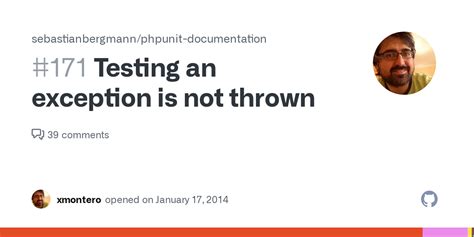 Testing An Exception Is Not Thrown Issue Sebastianbergmann