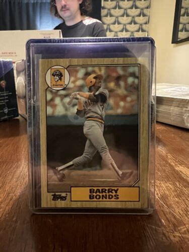 1987 Topps Barry Bonds Rookie 5 ERROR CARD RARE 320 Pittsburgh
