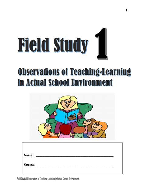 Field Study 1 Edited Pdf Classroom Learning