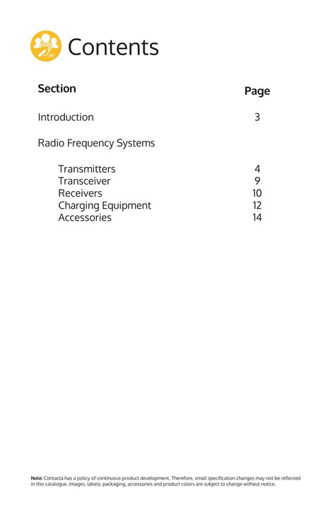 Contacta Inc Catalogs Radio Frequency Catalogue ARCAT