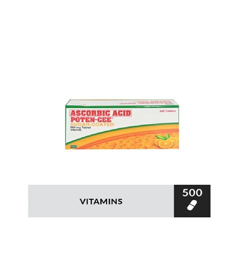 Poten Cee Tab Sc 500mg 500 Mrp Rose Pharmacy Medicine Delivery