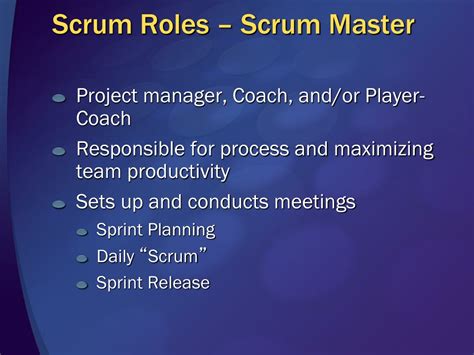 Ppt Extreme Programming And Scrum Getting Started With Agile