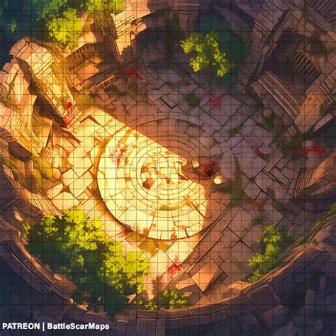 Fighting Pit Battle Map Dnd Battle Map Dandd Battlemap Dungeons And