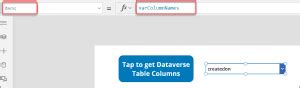 How To Get Collection Column Names In Power Apps From Different