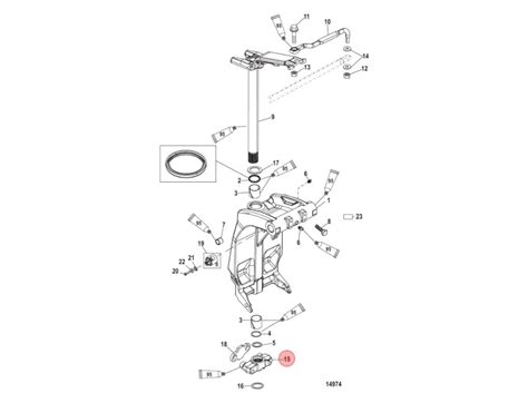 Mercury Yoke Assembly Bottom Quicksilver 42961a06 Swivel
