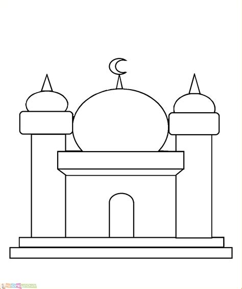 Sketsa Gambar Mewarnai Islami Blgross