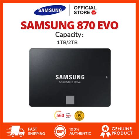 SAMSUNG SSD 870 EVO 1TB 2TB Internal Solid State Disk Hard Drive SATA3 2 5 For Laptop Desktop