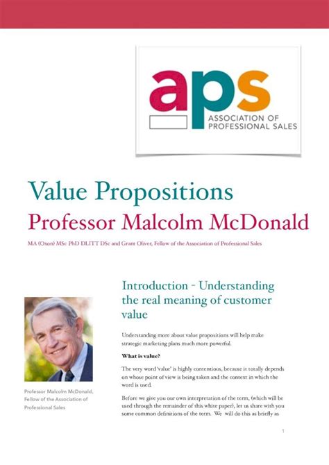 Pdf Mcdonald Value Propositions · Pdf Filea Value Proposition Has