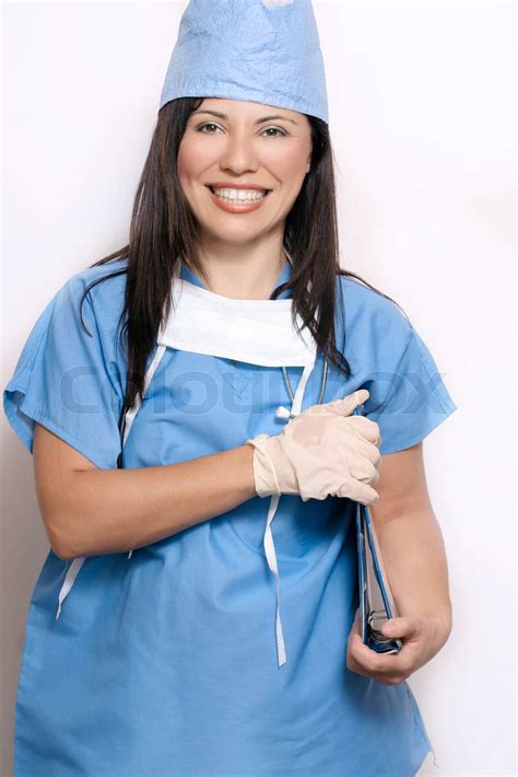 Krankenschwester Im Krankenhaus Einheitliche Stock Bild Colourbox