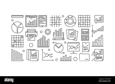 Business Data Analytics Vector Minimal Concept Illustration In Outline