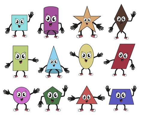 Premium Vector Cartoon Vector Illustration Of Basic Geometric Shapes
