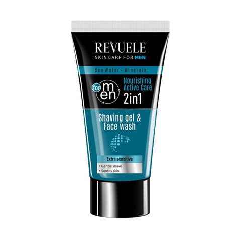 Мужской гель для бритья и умывания 2 в 1 Revuele Men Care Shaving Gel ...
