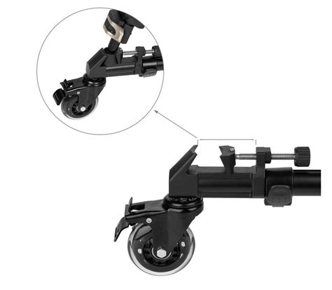 Тележка Dolly SmallRig 3986 универсальная, для штатива, до 15 кг купить ...