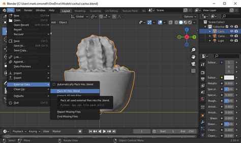 Export OBJ With Texture In Blender Labs By Tekiela