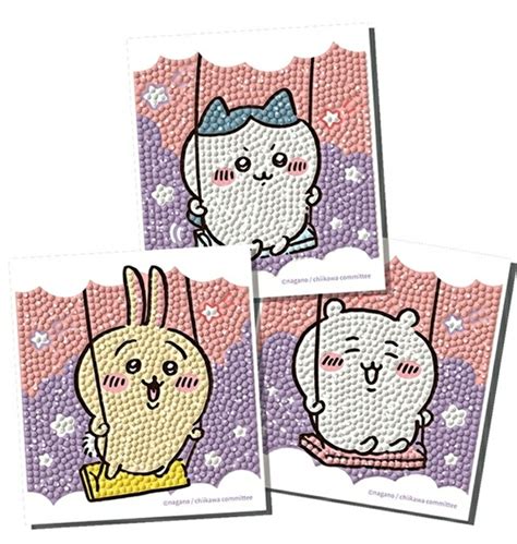 바보사랑 퍼즐사랑 치이카와 구름 그네 스티커 보석 십자수 큐빅 비즈 10x11 3종 세트 티몬