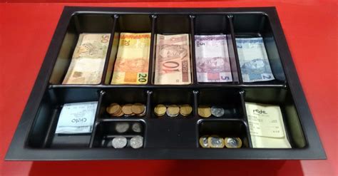 Gaveta De Dinheiro Niqueleira Porta Cédulas E Moedas Pc 24 R 34 52