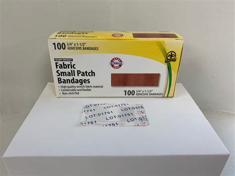 Small Fabric Patch Bandage 100box Worksafet Solutions Inc