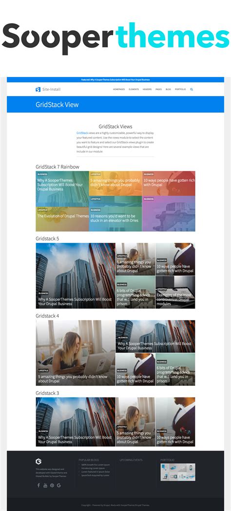 Sooperthemes GridStack Drupal Org