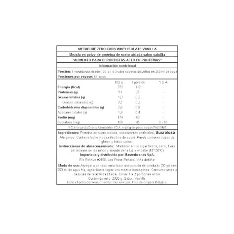 Ripley ProteÍna Qnt Metapure Iso Whey Zero Belgian Chocolate 2kg