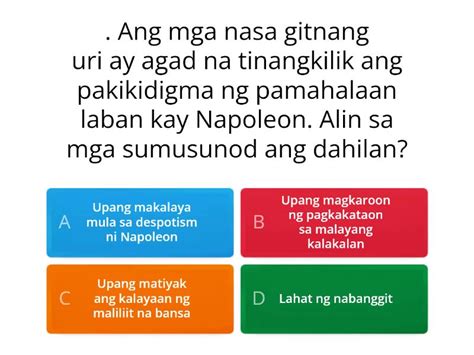 Assignment 1 4th Quarter Araling Panlipunan Mga Pandaigdigan Pangyayari Sa Pag Usbong Ng