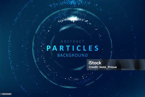 Abstract Technology Big Data Visualization Stock Illustration