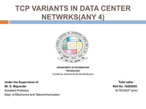 Tcp Variants For Data Center Networks Ppt
