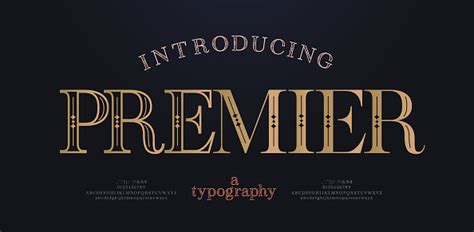 럭셔리 빈티지 로고 알파벳 문자 글꼴입니다 타이포그래피 우아한 클래식 레터링 세리프 글꼴과 로고 브랜딩을 위한 숫자 장식 웨딩 복고풍 개념 벡터 일러스트 레이 션 복고풍에