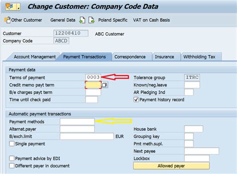 Sap Pay Terms Table At Chuck Miranda Blog