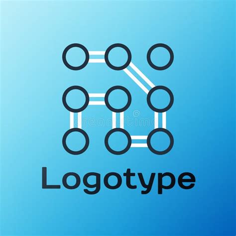 Line Graphic Password Protection And Safety Access Icon Isolated On